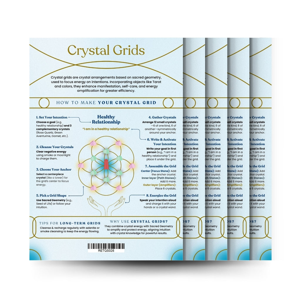 QuickStudy Guide 2.0 - Crystal Grids (Hardcopy 5-pack) – Stonebridge Imports