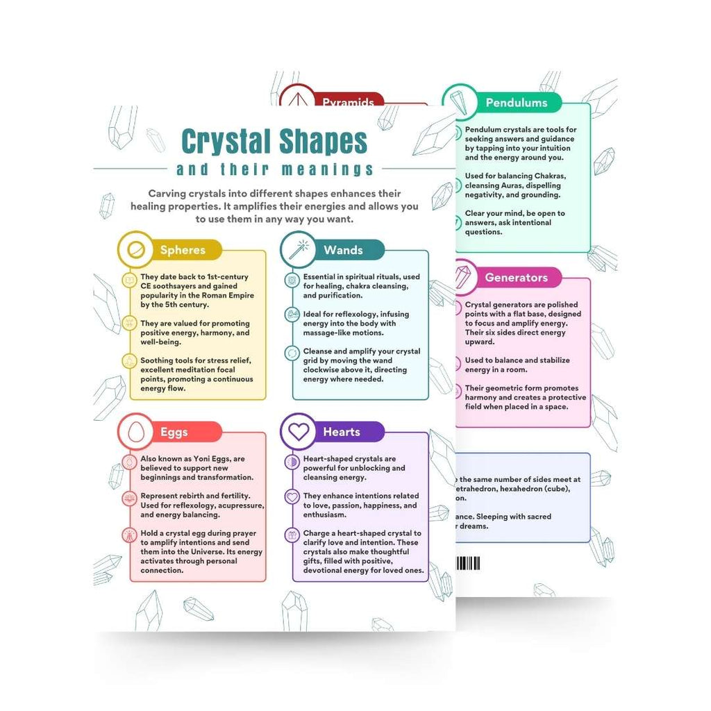 QuickStudy Guide 2.0 - Crystal Shapes and Their Meanings (PDF File) – Stonebridge Imports