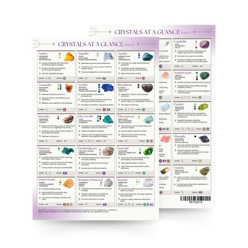QuickStudy Guide 2.0 - Healing Crystals Part 2 (PDF File) – Stonebridge Imports
