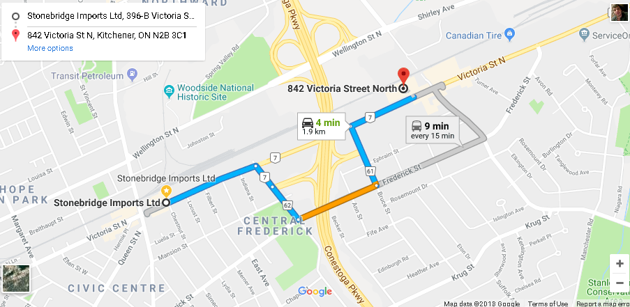 Directions to Stonebridge's Extra New Warehouse – Stonebridge Imports