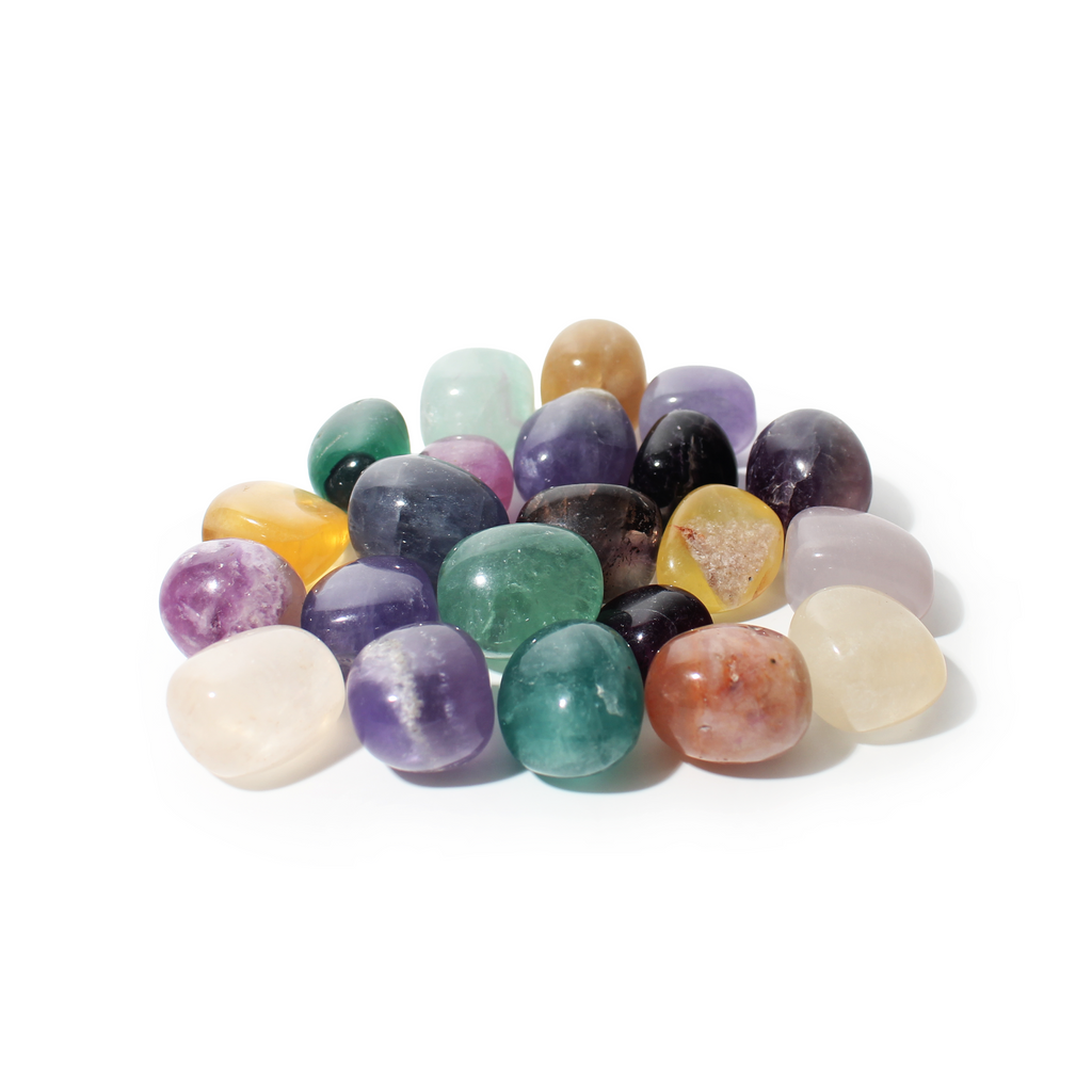 Candy Fluorite Tumbled Stones – Stonebridge Imports