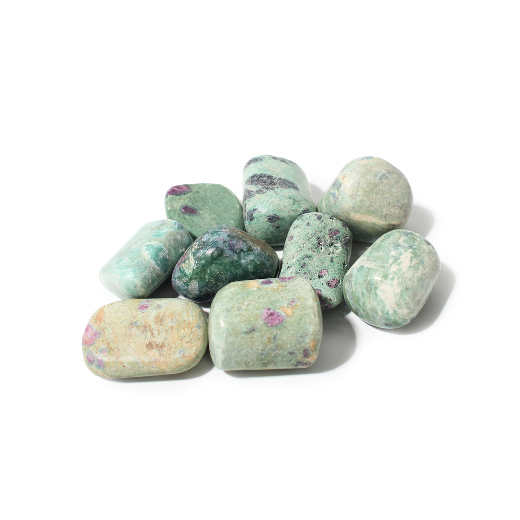 Ruby in Fuchsite Tumbled Stones – Stonebridge Imports