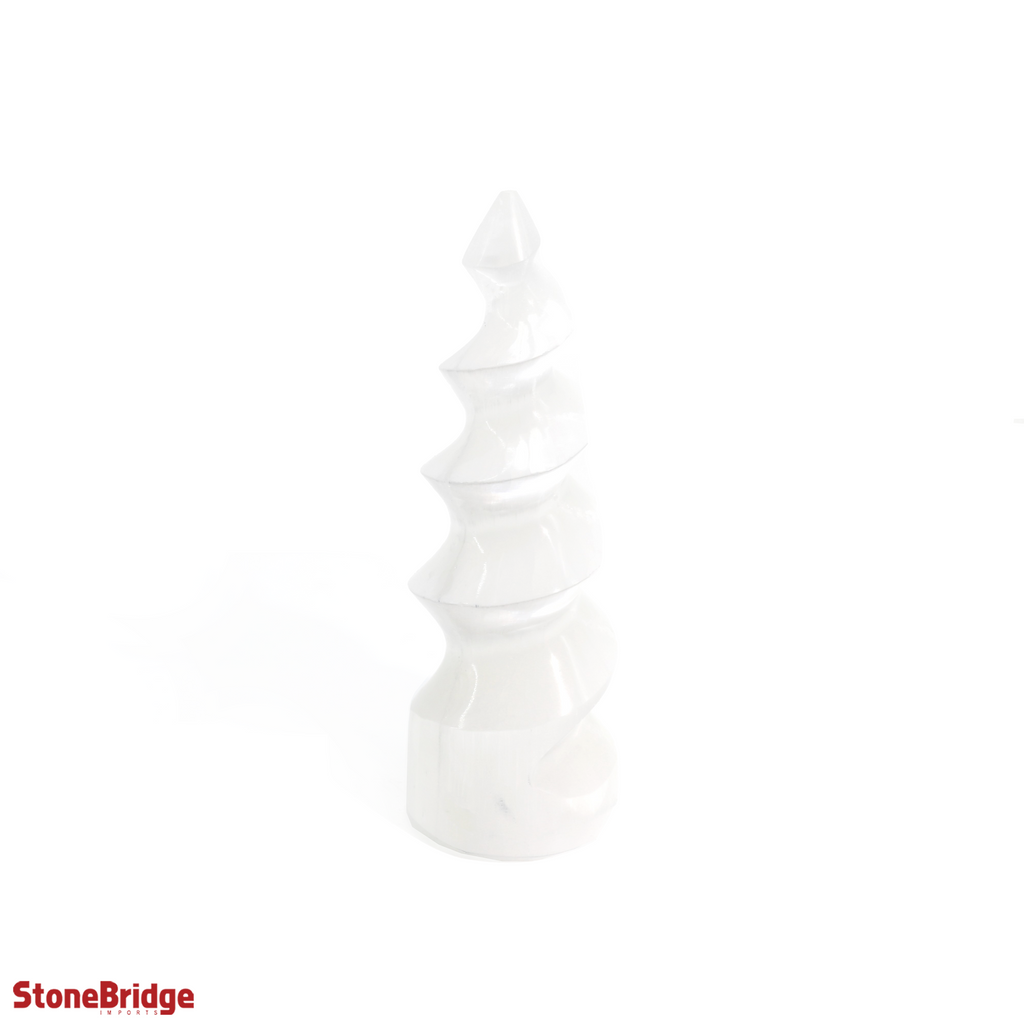 Selenite Spiral Towers – Stonebridge Imports